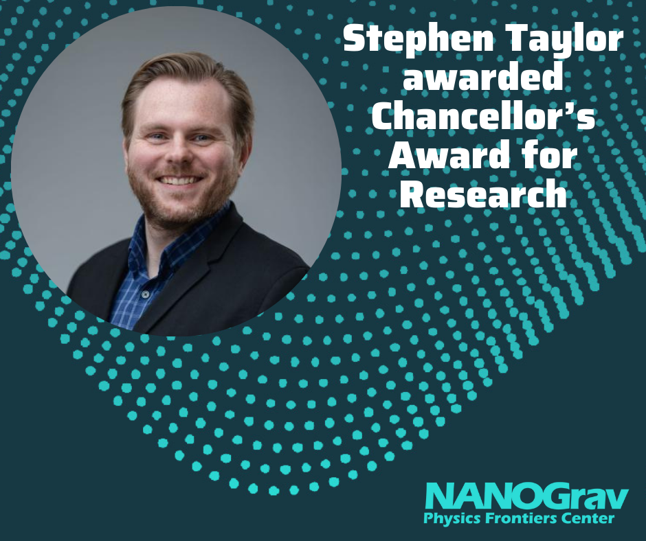 NANOGrav’s Stephen Taylor awarded Vanderbilt University Chancellor’s ...