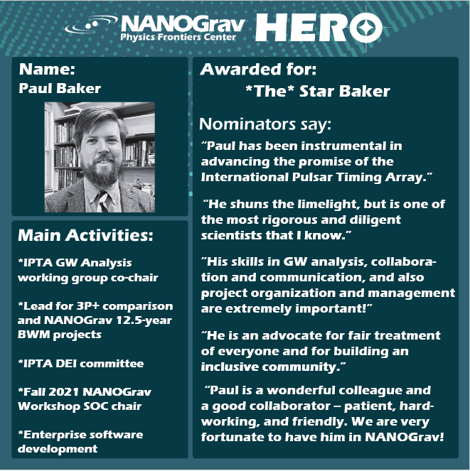 Hero of NANOGrav - June 2024 | NANOGrav